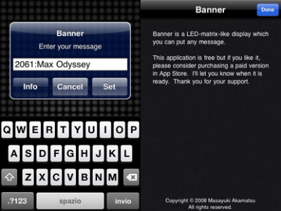 Banner Led su iPhone