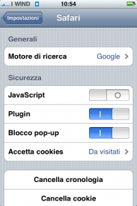 Disabilitare JavaScript per velocizzare Safari