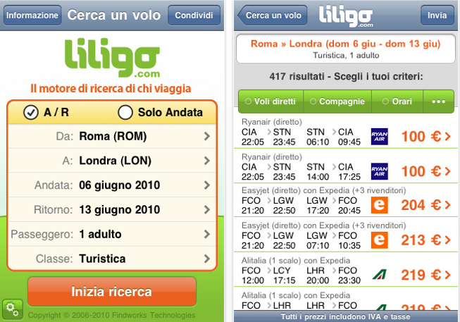 Liligo: il comparatore dei voli più economici