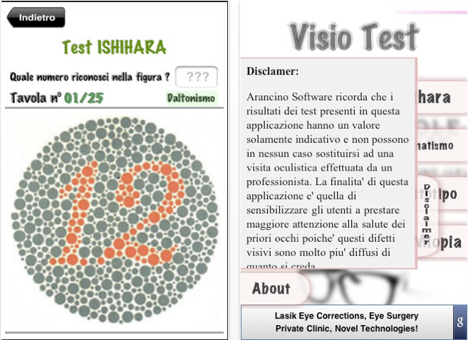 Visio Test: l'applicazione gratuita per effettuare un test della vista