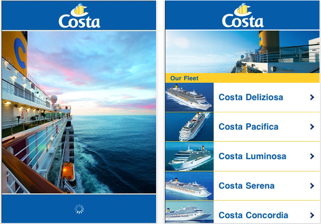 Costa Crociere, l'applicazione ufficiale su iPhone