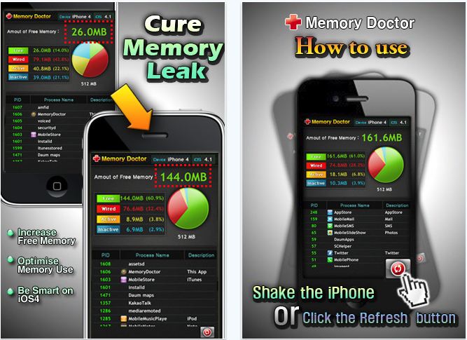 Memory Doctor: migliorare l'utilizzo della RAM del vostro iPhone