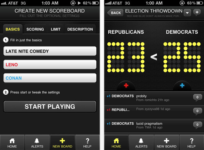 Life Scoreboard - Tieni nota del punteggio di qualsiasi tipo di sfida