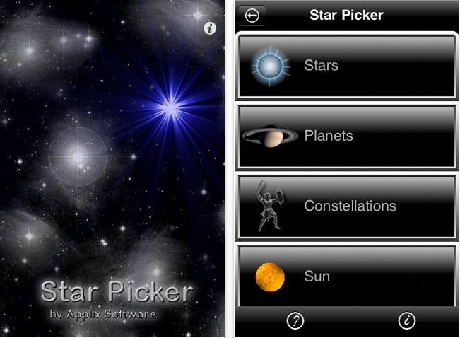 StarPicker - Guida alla scoperta del cielo direttamente su iPhone