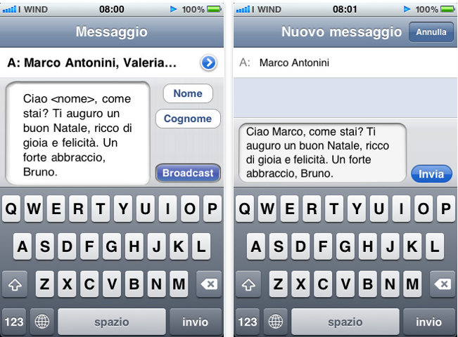 SMS Personalizzati Automatici, l'app per scrivere messaggi di gruppo