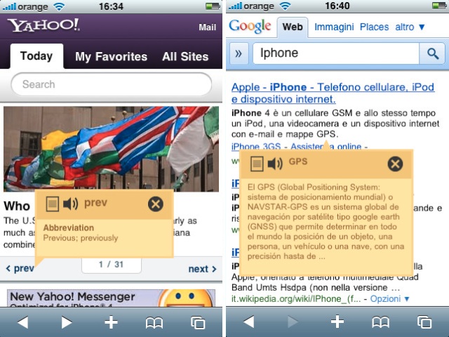 Tap-Dictionary, un comodo dizionario multi-lingua consultabile ...