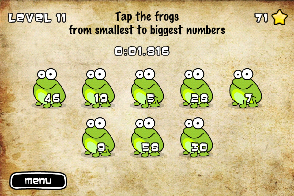 Tap The Frog: testa la tua velocità di reazione in questo semplice tap ...