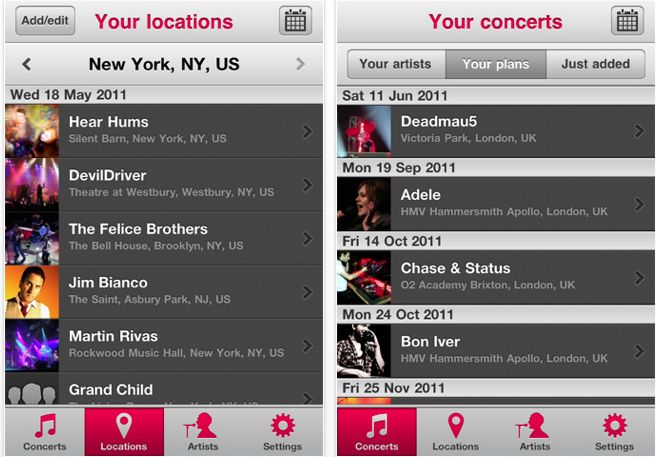 Songkick Concerts: scopri tutti i concerti dei tuoi artisti preferiti ...