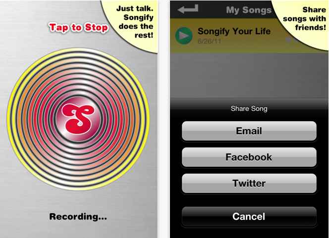 Songify: in offerta gratuita una divertentissima applicazione per iPhone!