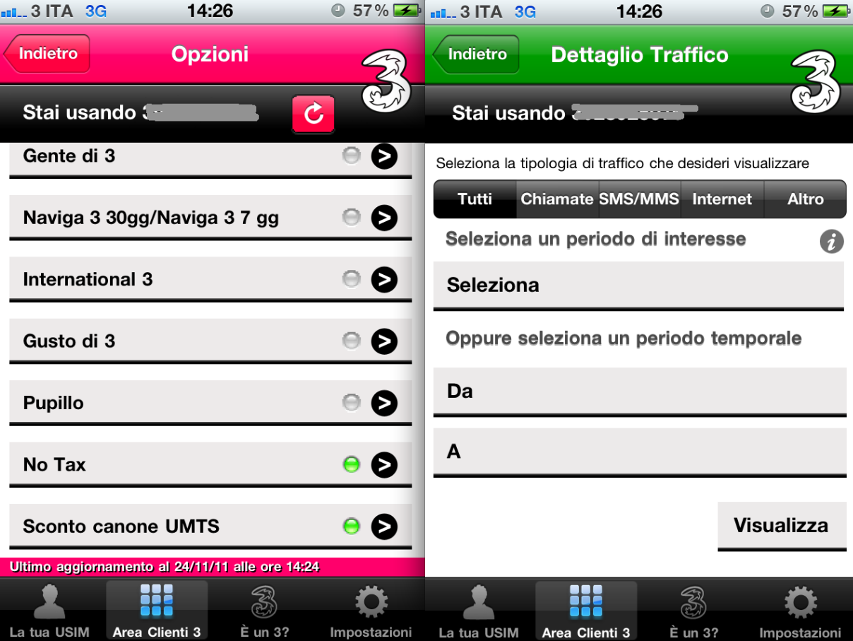 Area Clienti 133: L'applicazione ufficiale di H3G - Recensione