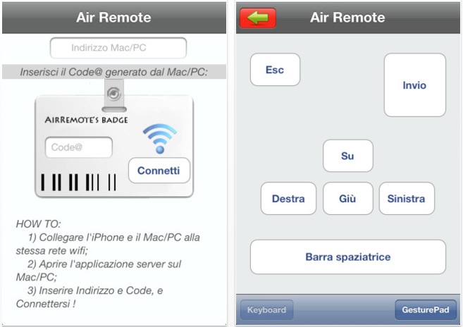 Air Remote Control, un'app per controllare il computer in remoto
