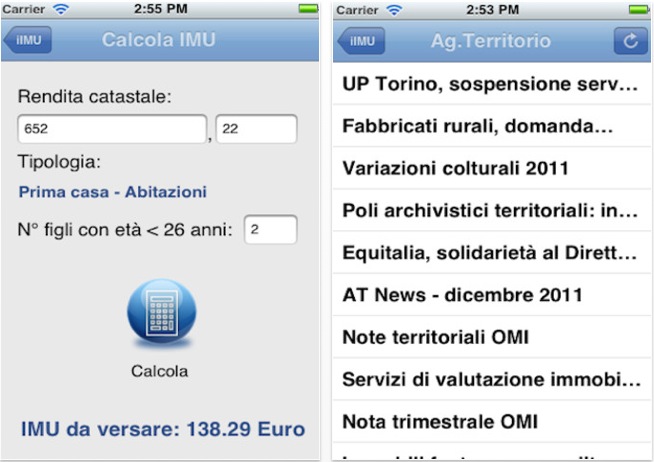iMU, una nuova app per calcolare la nuova tassa sulla casa