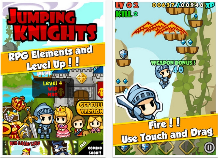 Jumping Knights: nuovo game per iPhone in stile Doodle Jump