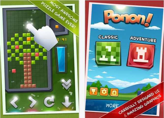 Ponon! Deluxe, Tetris (clone) per iPhone