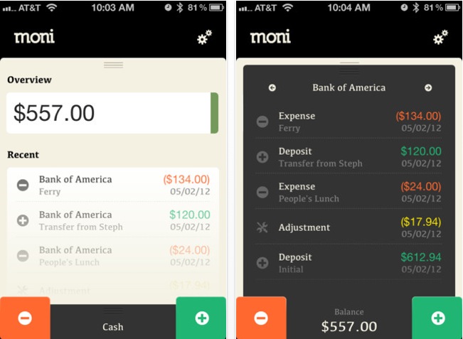 Moni: il libro mastro dei tuoi conti correnti arriva su iPhone