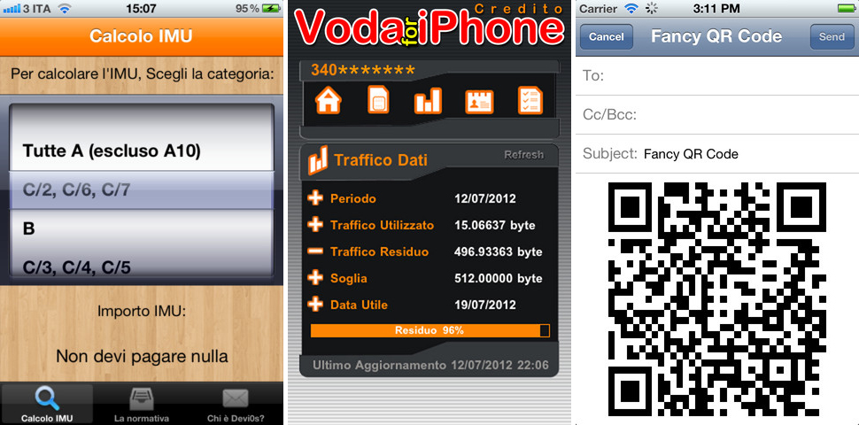iPhoneItalia Quick Review: Fancy QR Code Generator, Voda for iPhone e ...
