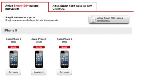 Vodafone: ecco le offerte ricaricabili per chi acquista l'iPhone 5
