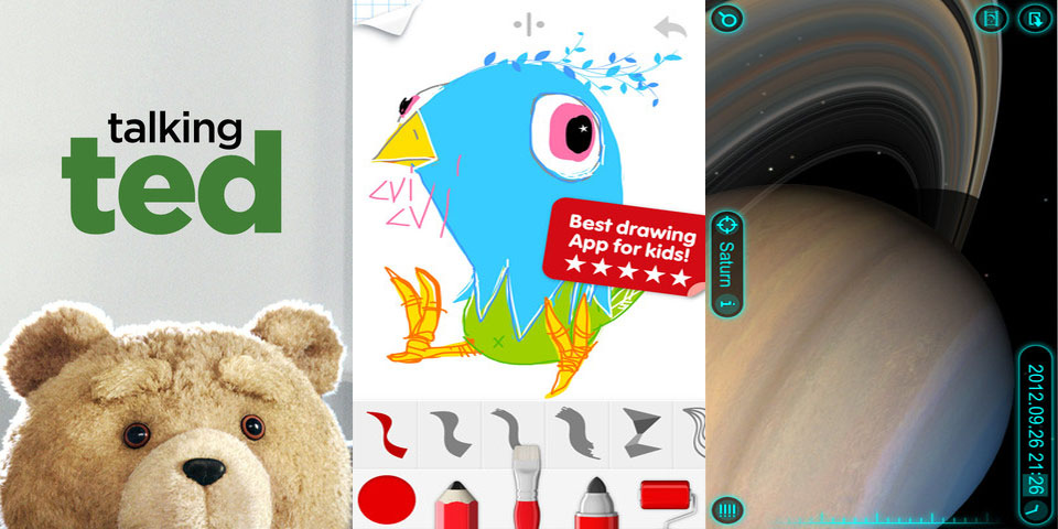 iPhoneItalia Quick Review: Talking Ted Uncensored, Drawing with Carl e Solar Walk Saturn