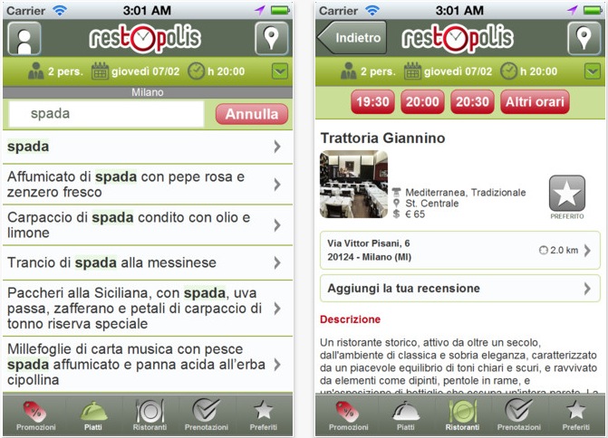restOpolis, l'app per trovare i ristoranti in base a prezzo e menu