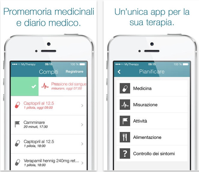 MyTherapy, promemoria e diario per medicine e non solo