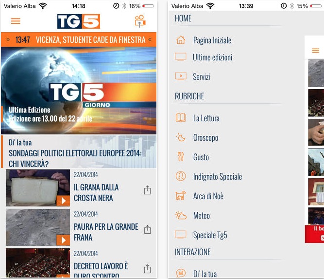 L'app ufficiale del TG5 arriva su App Store