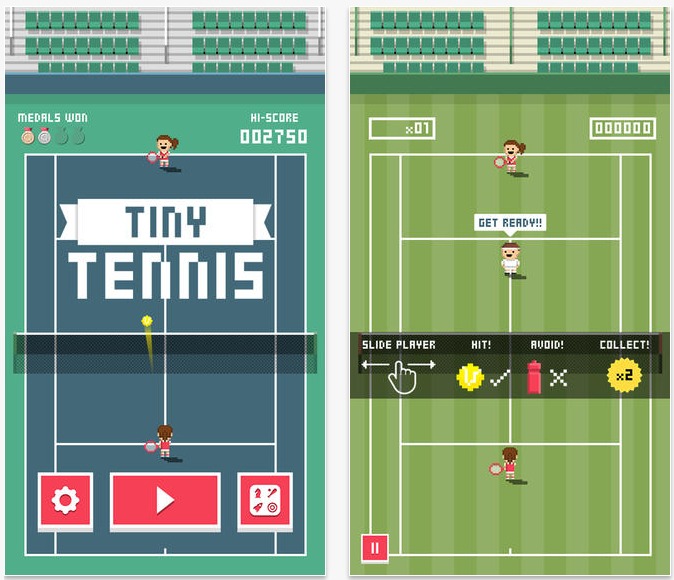 Tiny Tennis, un nuovo modo "retro" di giocare a Tennis