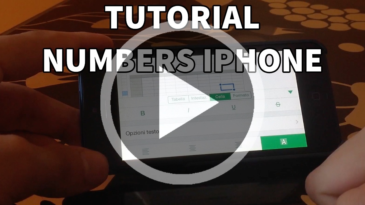 Video Tutorial Numbers iPhone - Puntata 2