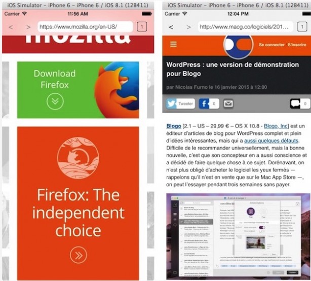 Le prime immagini di Firefox per iOS Le prime immagini di Firefox per iOS