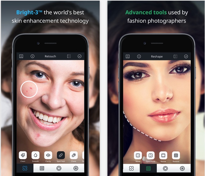 Relook, l'app che migliora i volti nelle tue foto