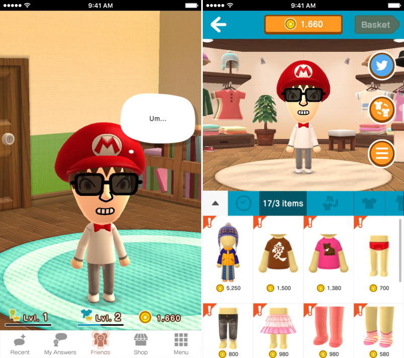 Miitomo by Nintendo approda sull'App Store Giapponese, ecco le prime ...