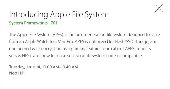 APFS, il nuovo file system di Apple