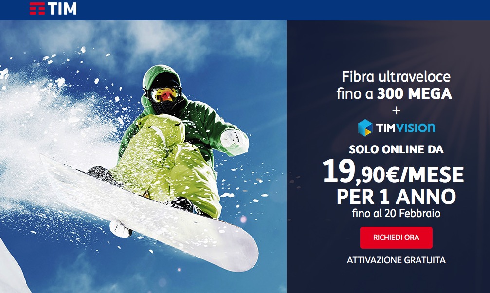 Valanga di offerte per TIM Mobile, ADSL e Fibra