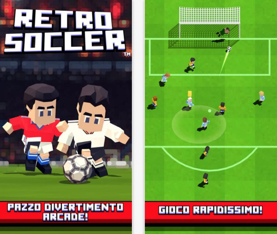 Arriva su iOS "Retro Soccer - Arcade Football Game"