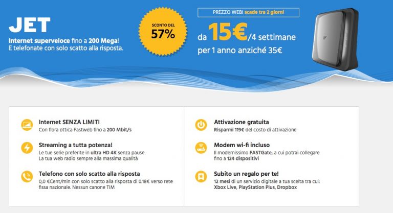 Scopri le nuove offerte Fastweb Fibra! - iPhone Italia