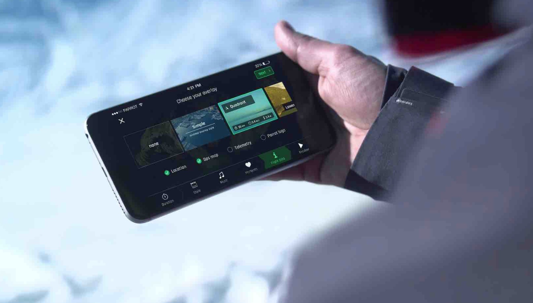 Flight Director, la nuova funzione dell'app Parrot FreeFlight Pro per l ...