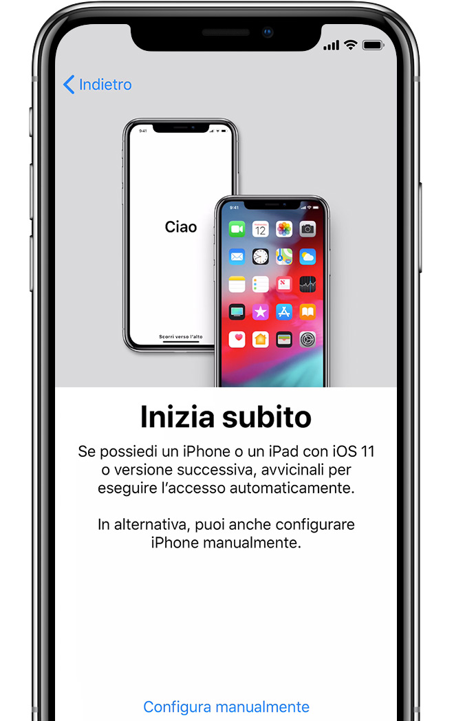 Come configurare iPhone come nuovo - iPhone Italia