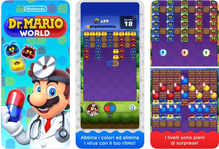 Nintendo rilascia Dr. Mario World su App Store - iPhone Italia
