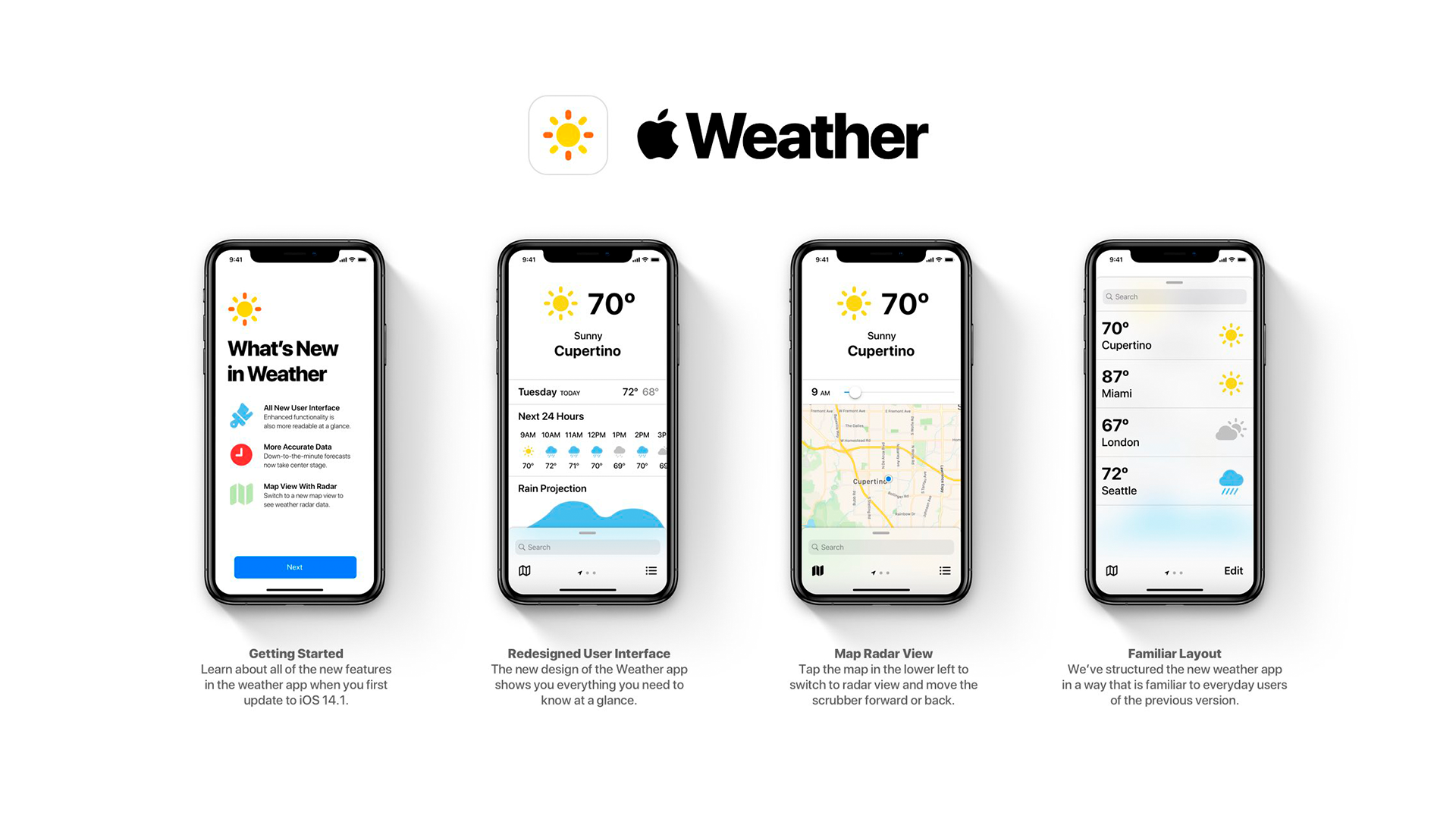 Nuova app Meteo di iOS immaginata in questo concept - iPhone Italia