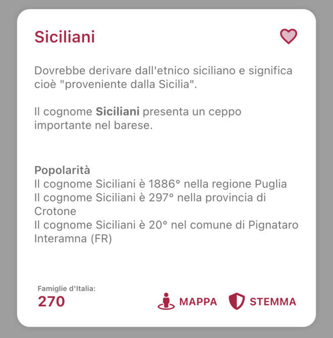 Cognomi d'Italia: nessun segreto con Cognomix! - iPhone Italia