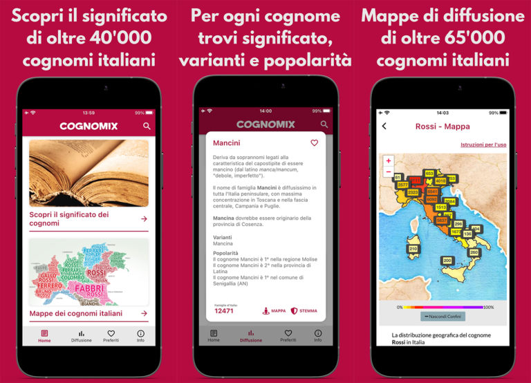 Cognomi d'Italia: nessun segreto con Cognomix! - iPhone Italia