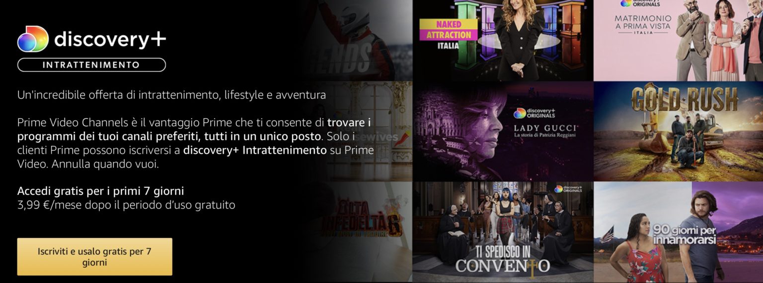 Discovery Plus Amazon Prime Video: come abbonarsi? - iPhone Italia