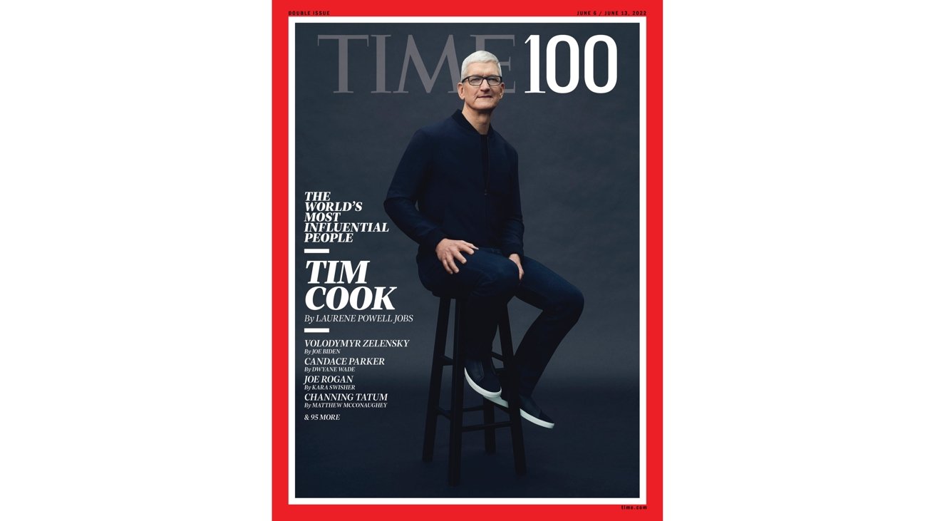 Tim Cook nella copertina di "Time 100" 2022