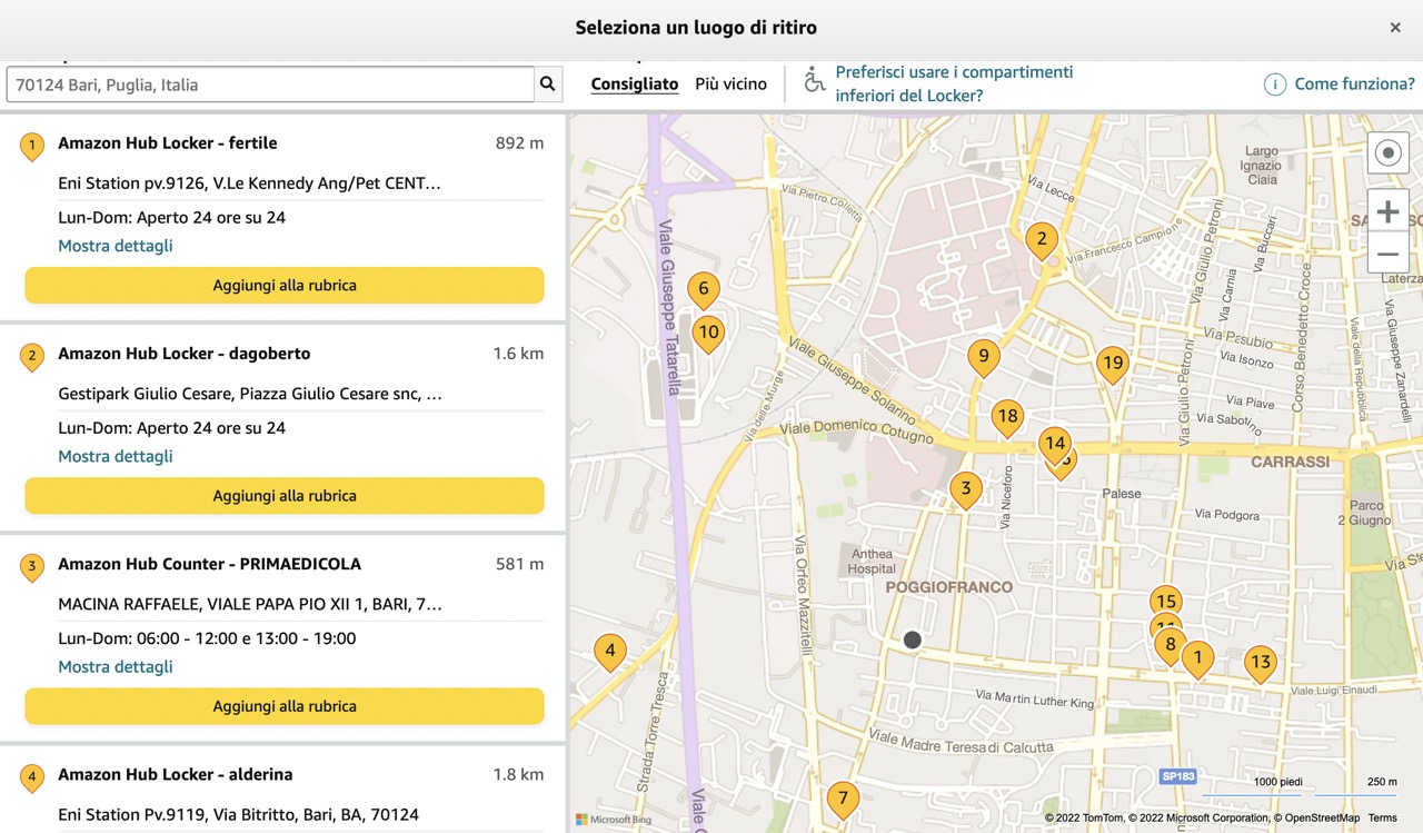 Amazon Counter: come usare i punti di ritiro di Amazon - iPhone Italia