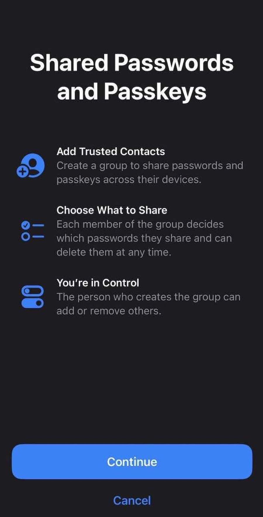 Come condividere password iOS 17 - iPhone Italia