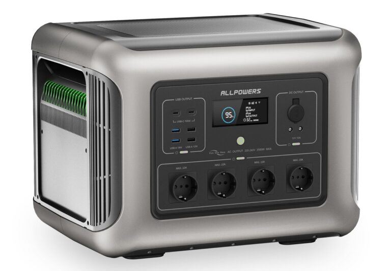 ALLPOWERS R2500 offre energia in mobilità, ricarica solare e funzione UPS