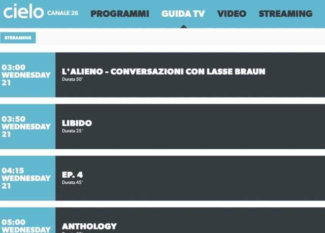 Cielo: dove guardare lo streaming in diretta del canale TV su iPhone ...