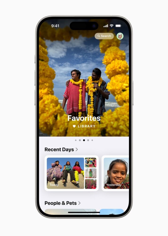 Come cambia l'app Foto in iOS 18