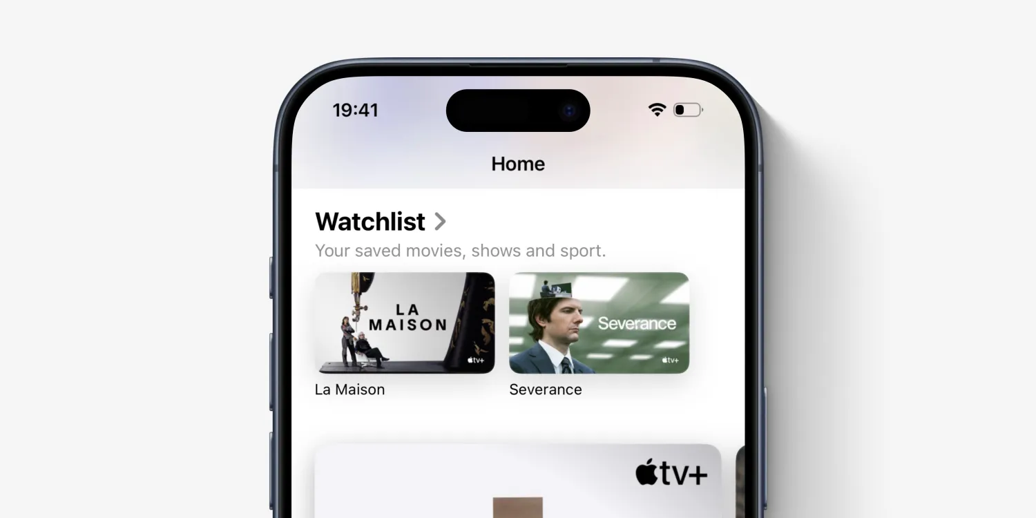 L'app Apple TV introduce una Watchlist separata su iOS 18.1 beta