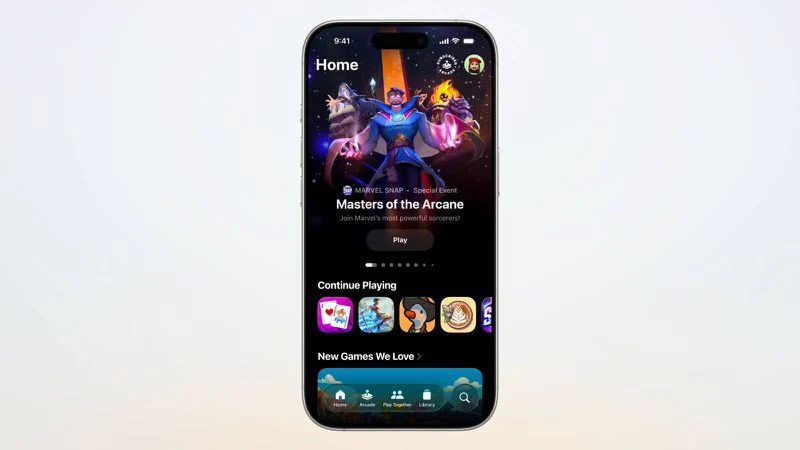 Apple lancia la nuova app "Games" con iOS 26