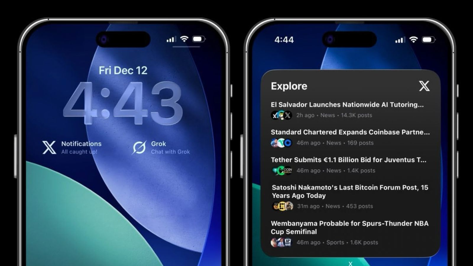 X introduce i widget su iOS